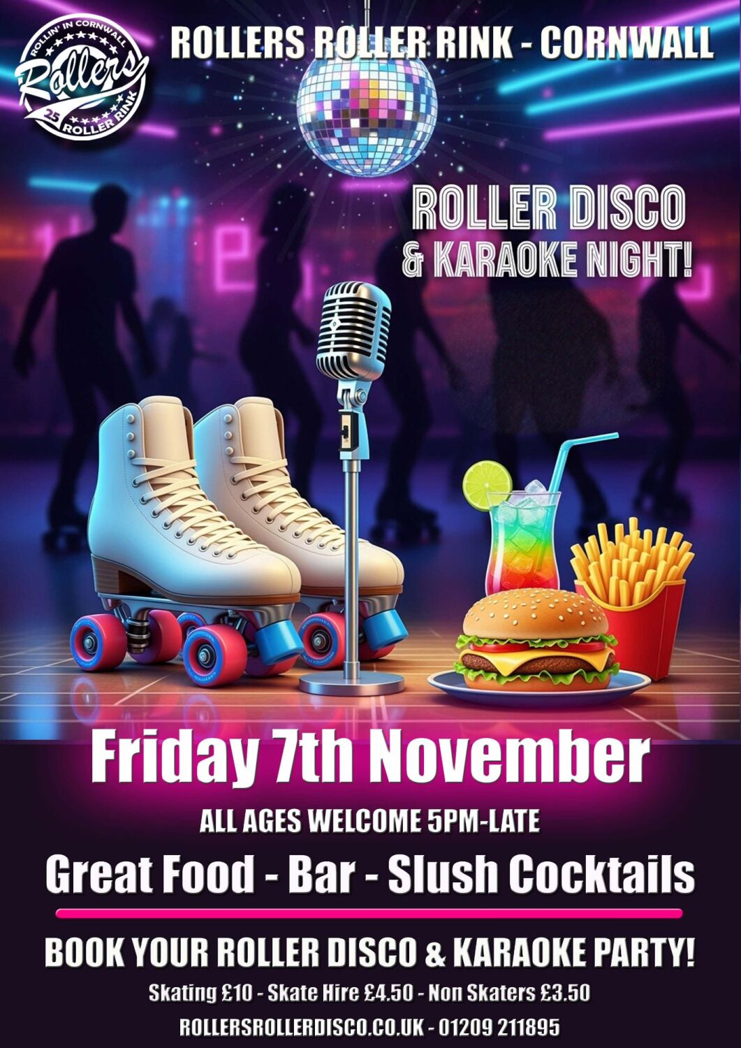 Rollers Roller Rink Pool. Redruth Cornwall