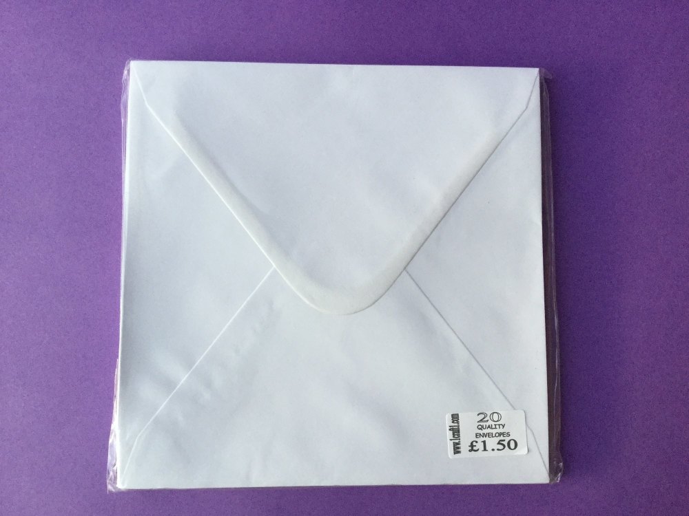 ENVELOPES WHITE 8"x8" (202mmX202mm)