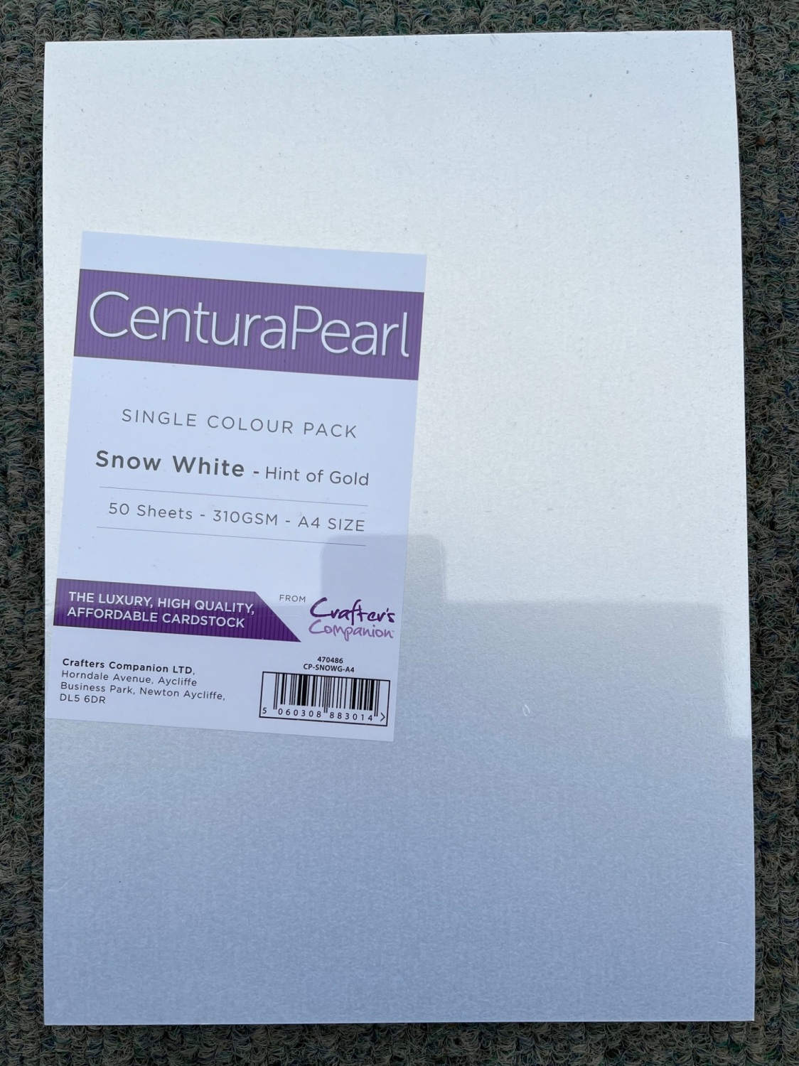 A4 Centura pearl hint of gold 310gsm 50 pack
