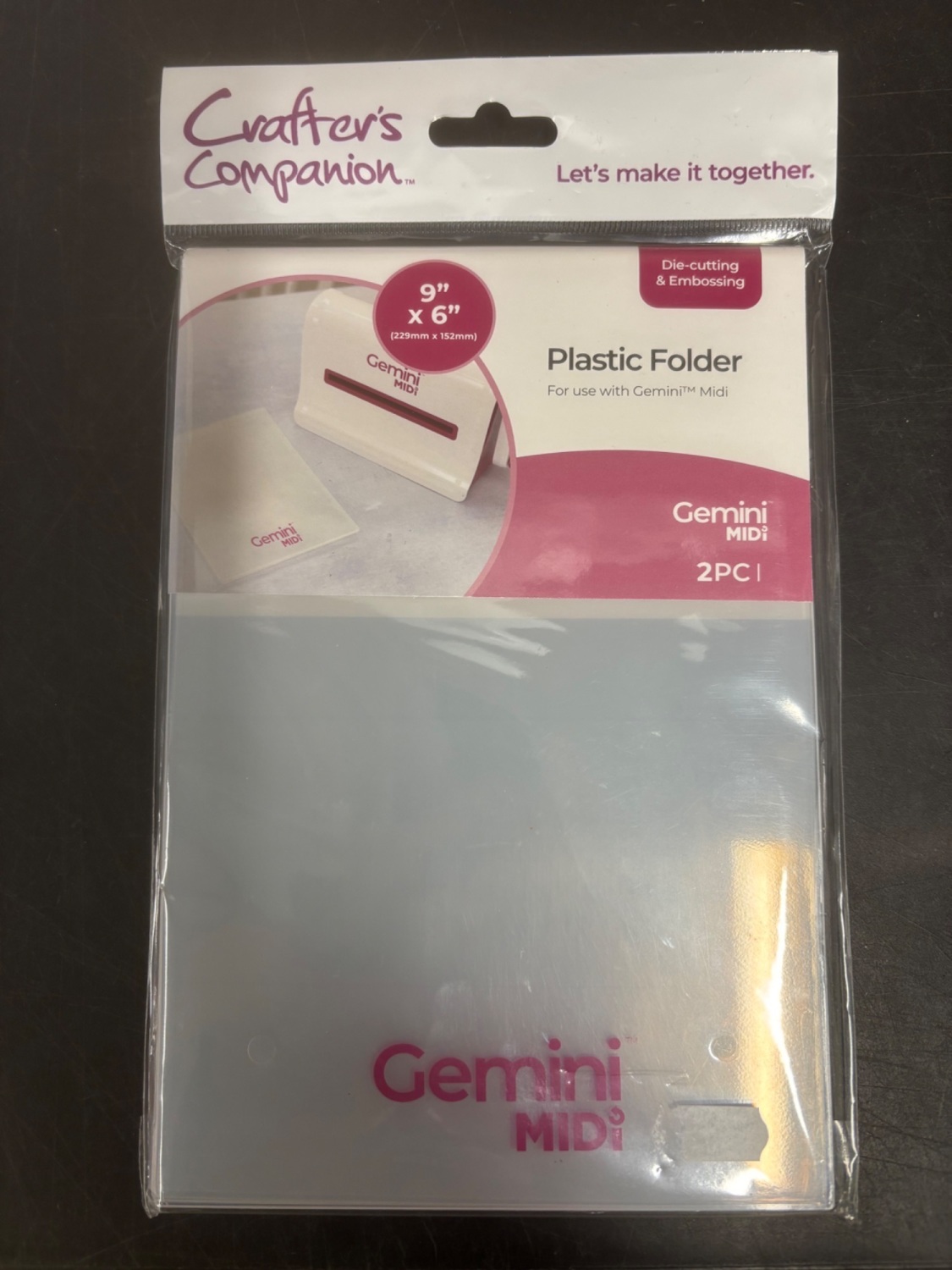 Gemini midi 2pc plastic folders 9x6