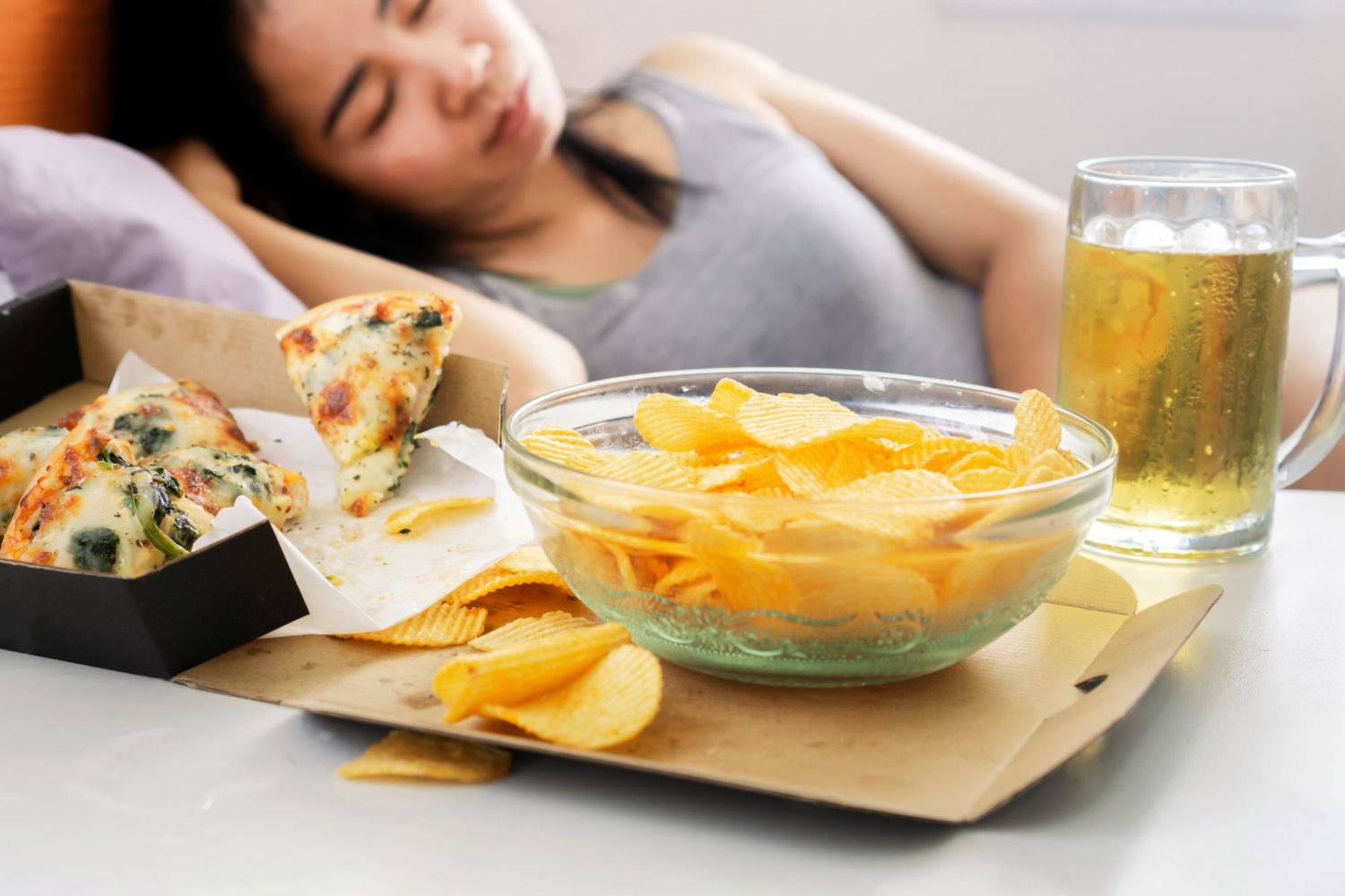 How does sleep affect dietary patterns in adolescents?