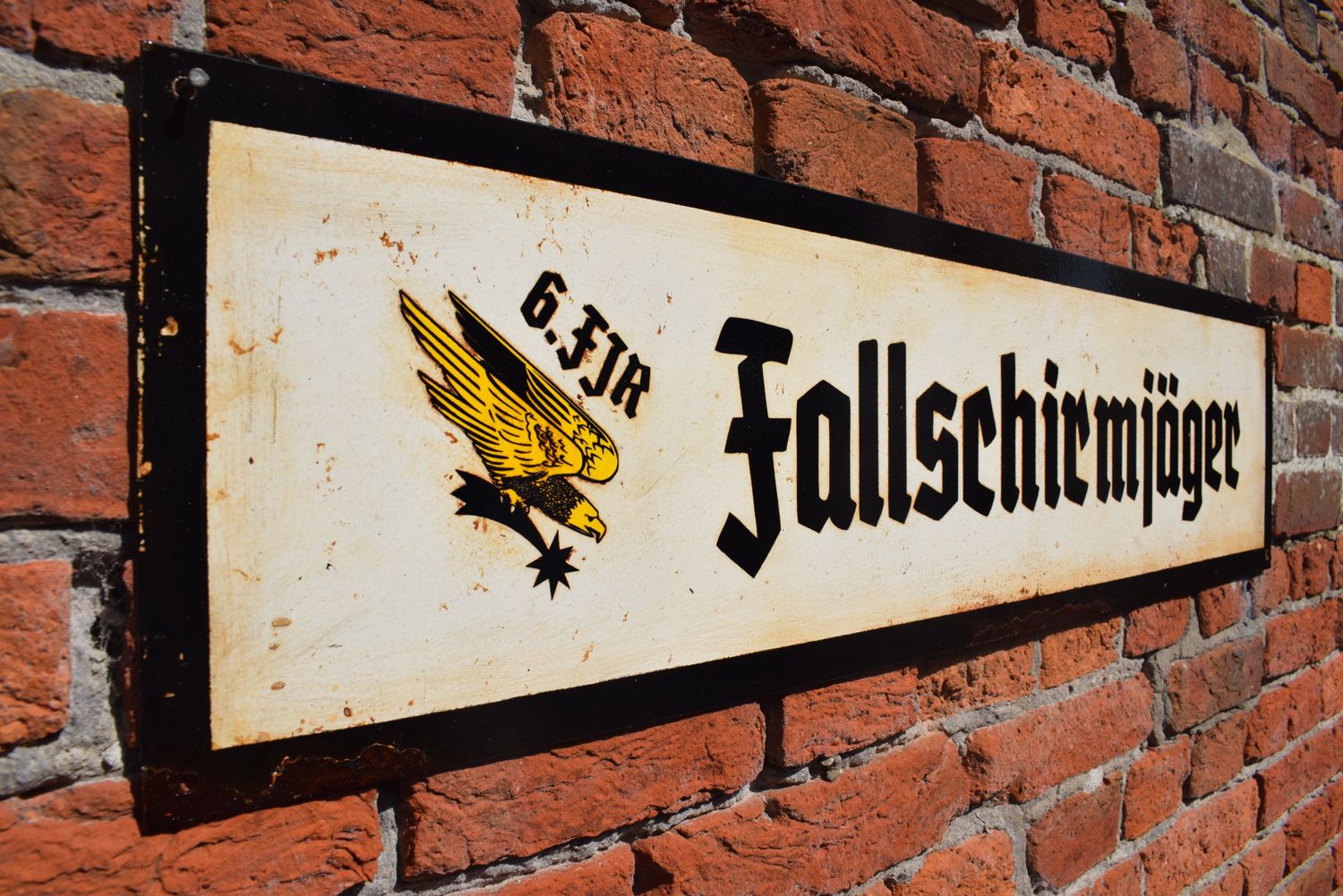 Fallschimjager sign, Fallschimjager, Nazi Street Sign, German road ...