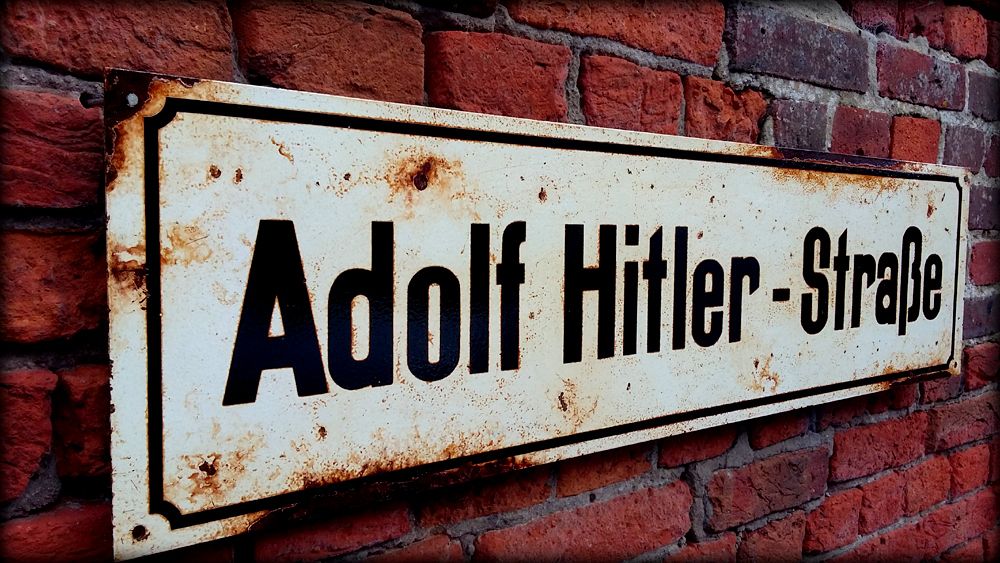 Adolf Hitler Strasse, Adolf Hitler Strasse street sign, Hitler road ...