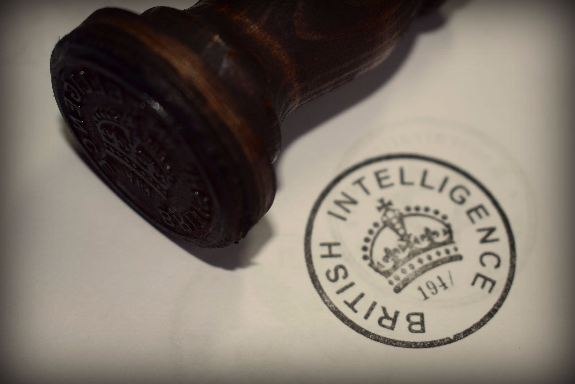 British Intelligence Rubber Stamp