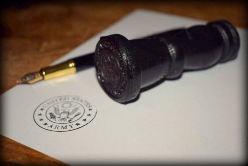 US Army, United States Army, US Army rubber stamp, US Army ...