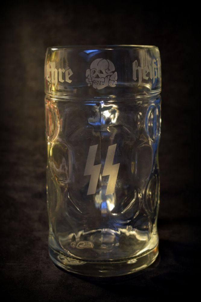 Hand etched Nazi glassware, Nazi Beer Glass, Nazi Steins, German Beer ...