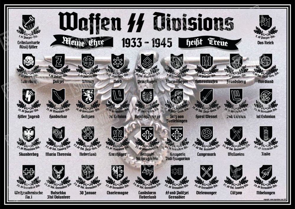WWII Posters Waffen SS Poster Best SS Poster Waffen SS Divisions SS WWII Posters Waffen SS Poster Best SS Poster Waffen SS Divisions SS