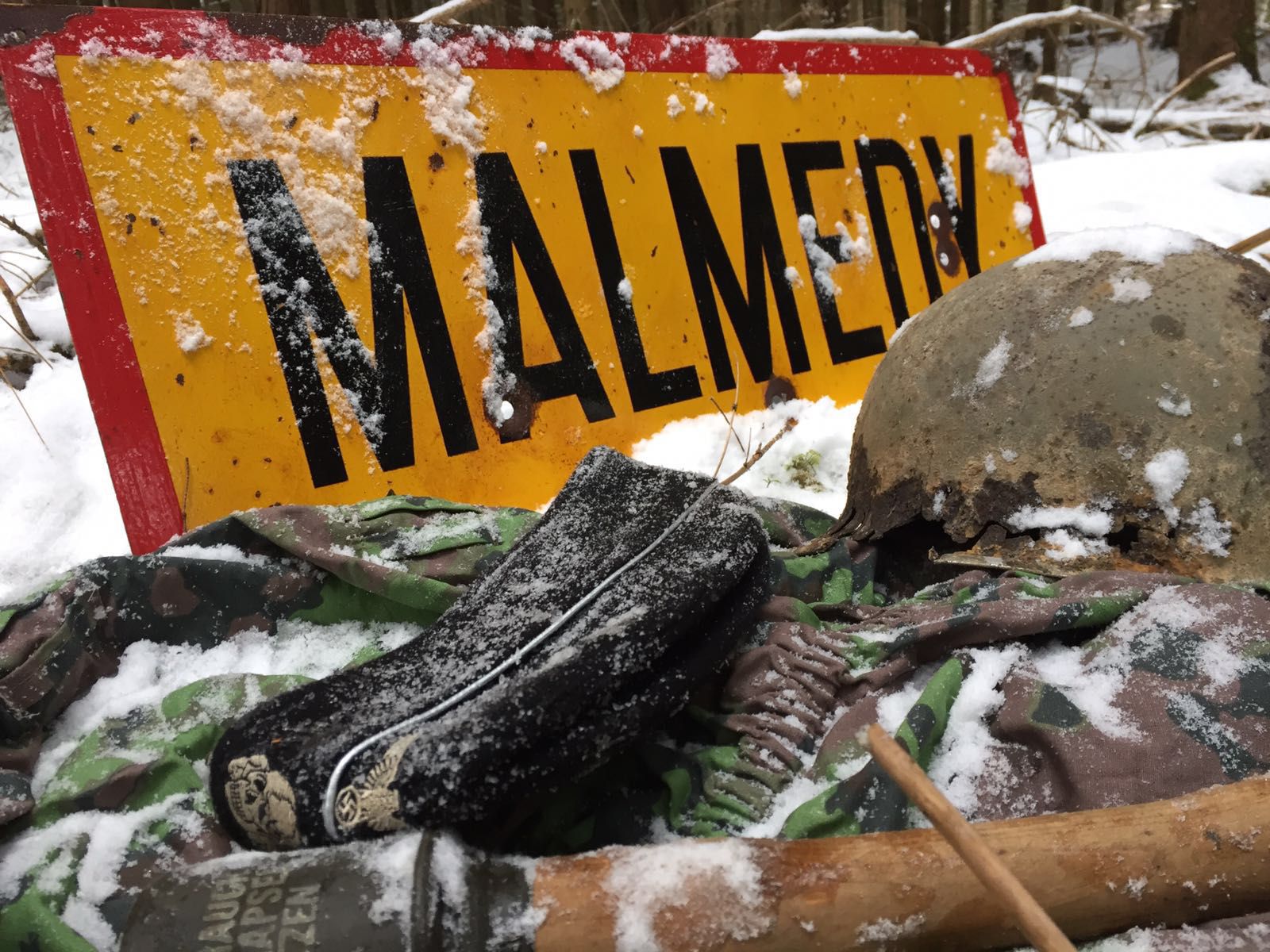 Malmedy Town Sign, Malmedy road sign, Malmedy Massacre, Battle of the ...
