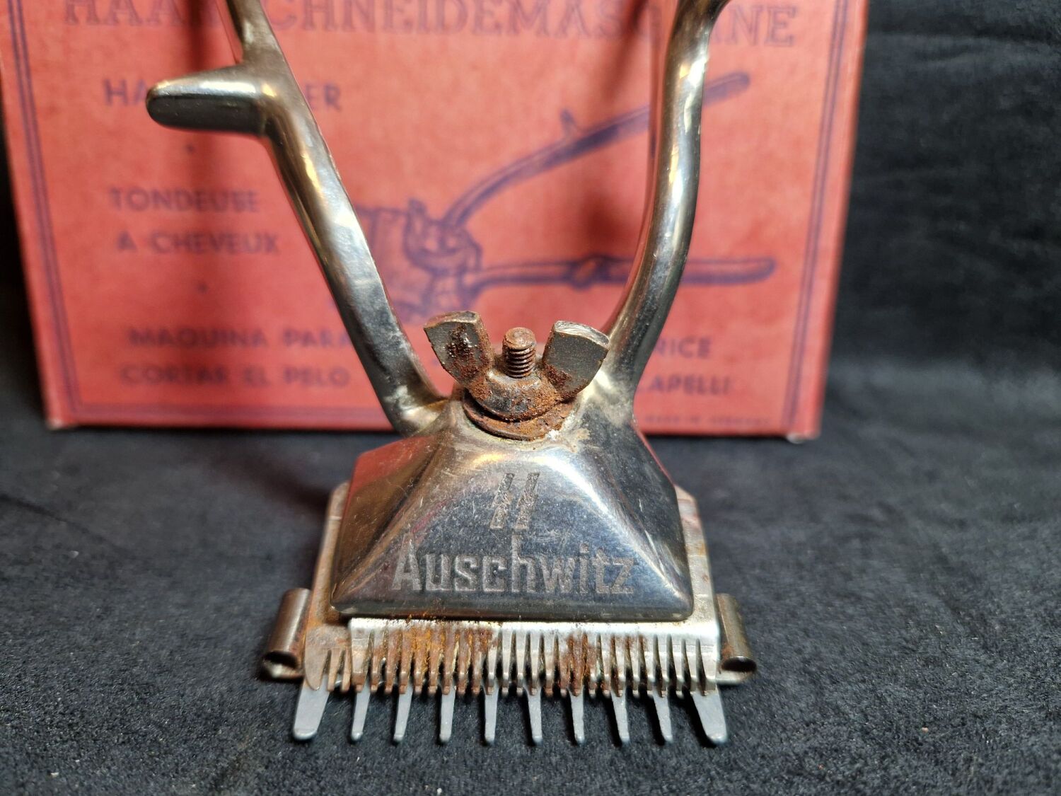 Nazi cutlery, Nazi Hair Clippers, Auschwitz, Dachau, Buchenwald ...