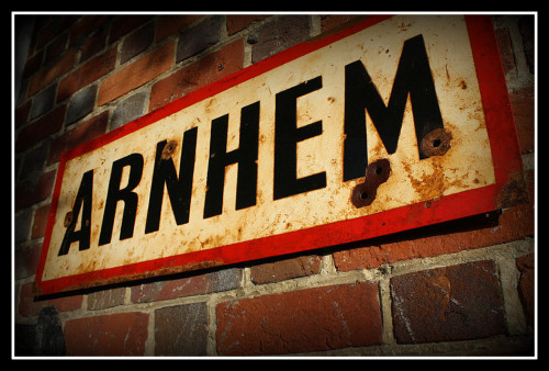 Battle of Arnhem, Arnhem, WWII road sign, Operation Market Garden, 30 ...