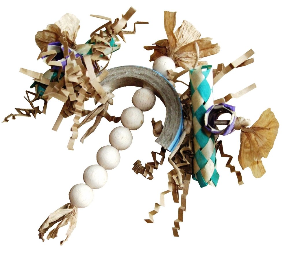 Parrot foot toy Peepo, safe and great for feet & beaks