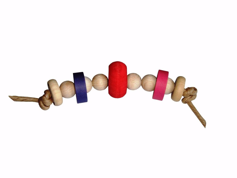 Parrot foot toy Twizzler, safe and great for feet & beaks