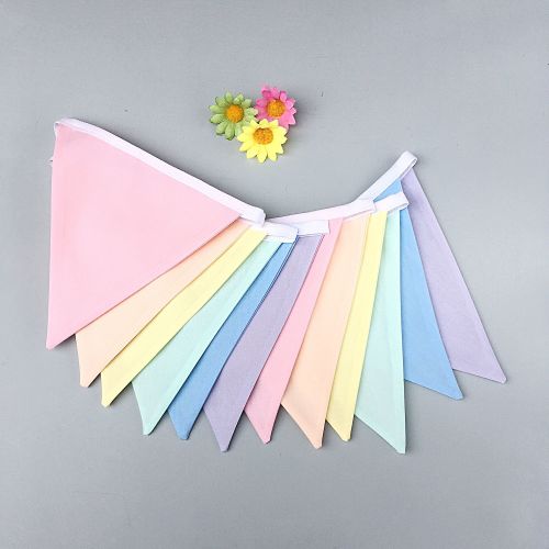 Personalised Boho Rainbow Pennant Flag