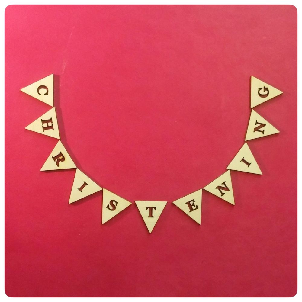 Laser Cut Wooden Bunting - Wooden Bunting Shapes | Spencer Brookes Designs