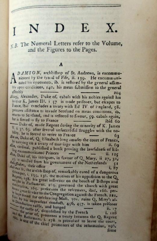 The History of Scotland in Two Volumes, William Robertson D.D., 1769 ...