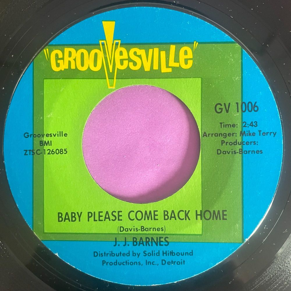 J.J Barnes-Baby please come back home/ Chains of love-Groovesville E+