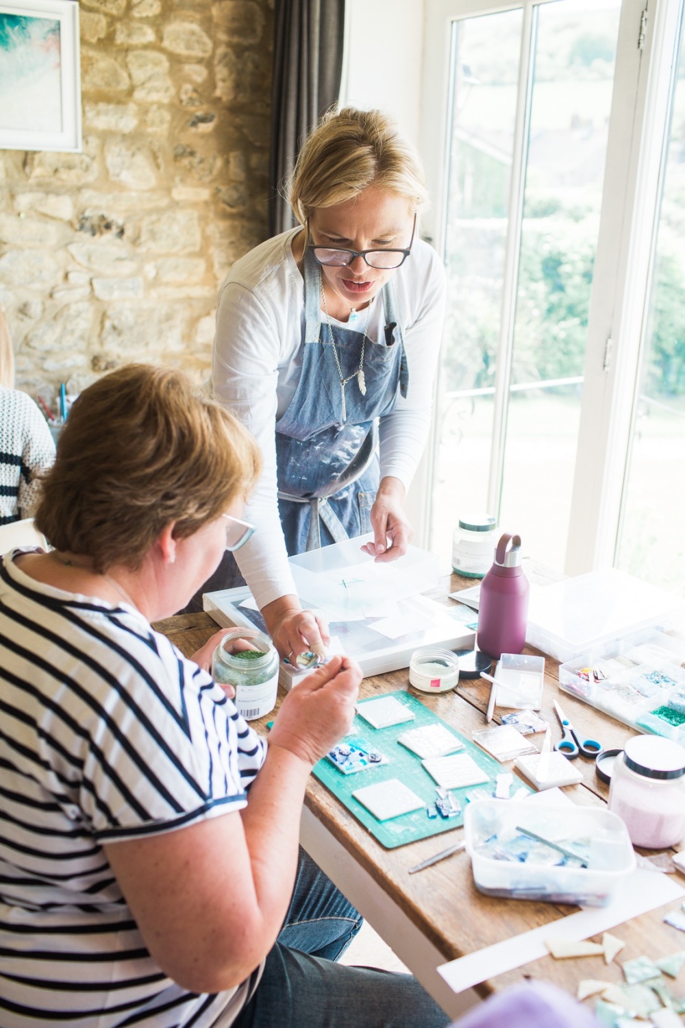 Glass making workshops in Lulworth Cove village, Dorset by Wendy Jeavons