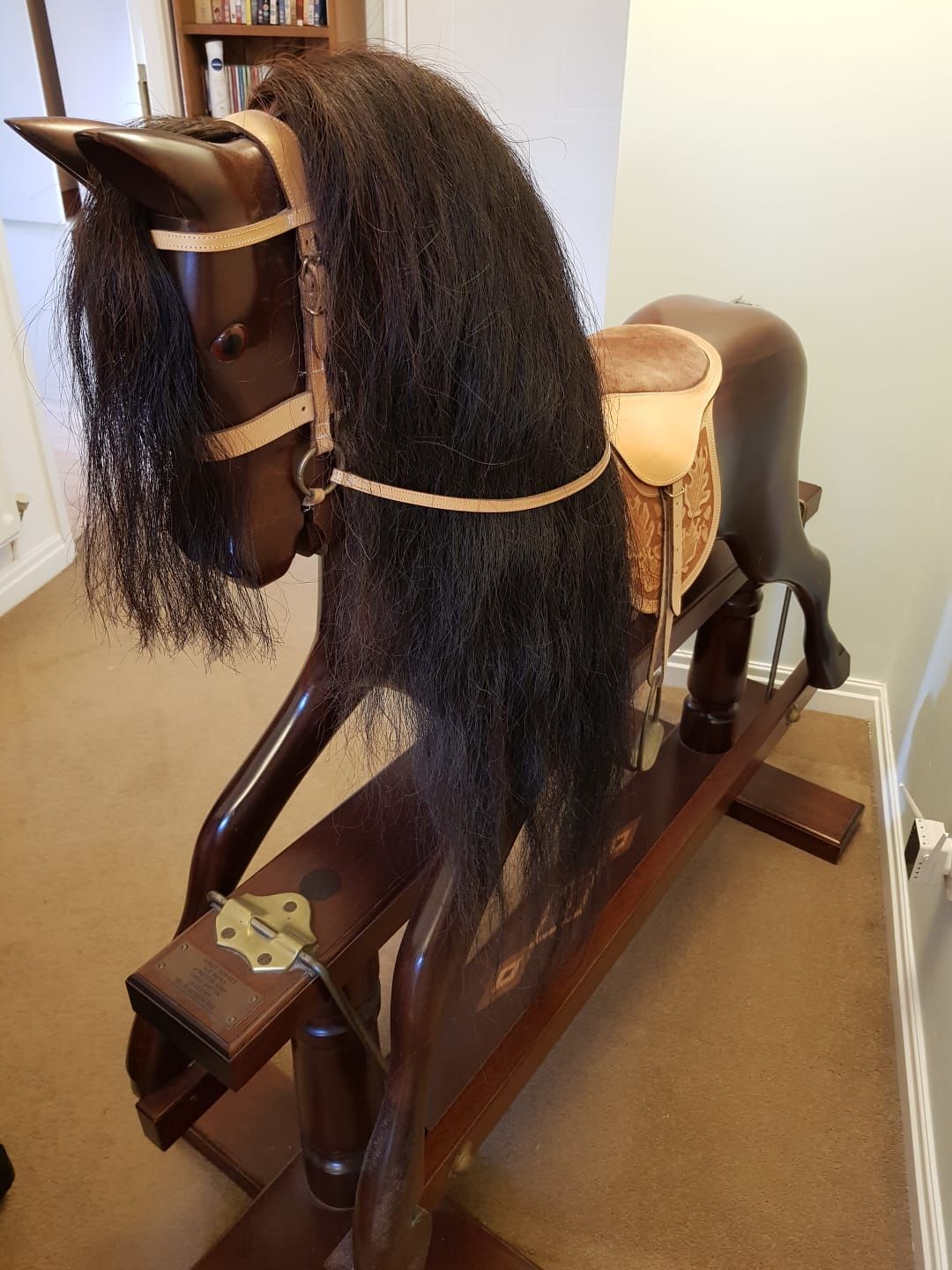 Mahogany Rocking Horse by Kings Horses 48in