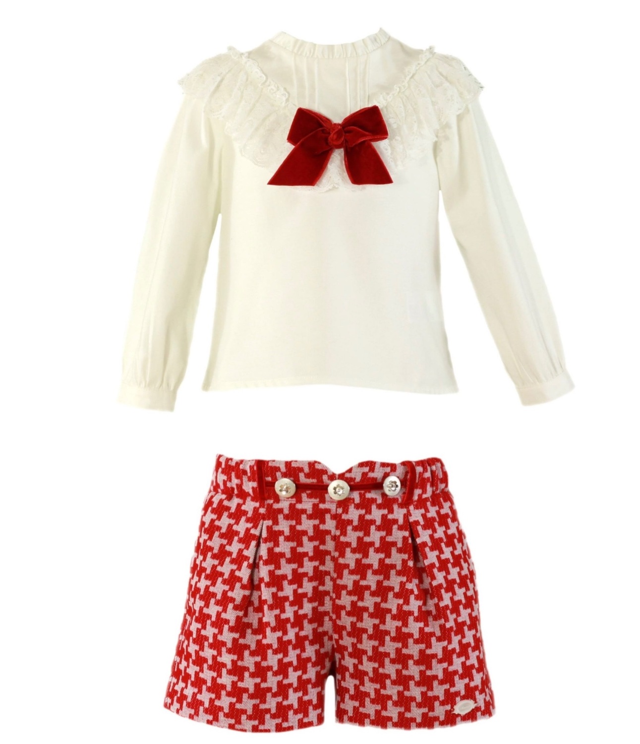 Girls Miranda Red Shorts Set 224