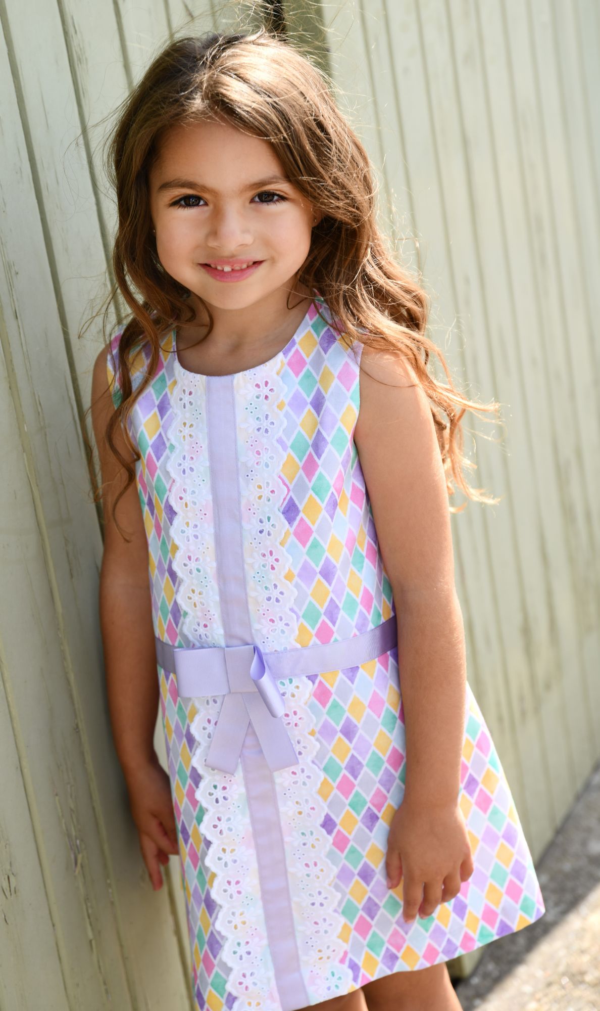 Girls Rochy Lilac Diamonds A line Dress 24608