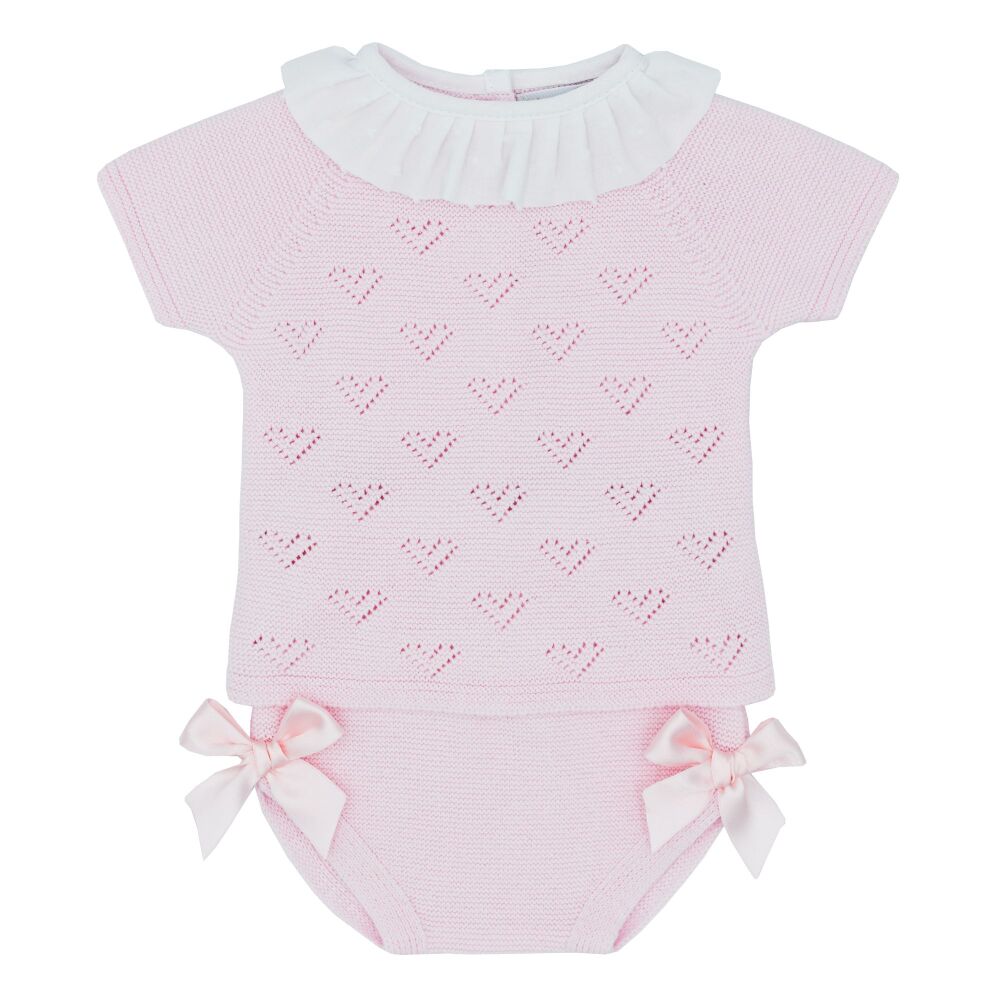 Girls Blues Baby Knitted 2 Piece Set BB1361