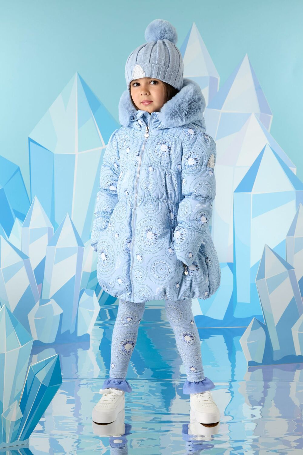 Girls ADee Polly Coat W241202 Iced Blue