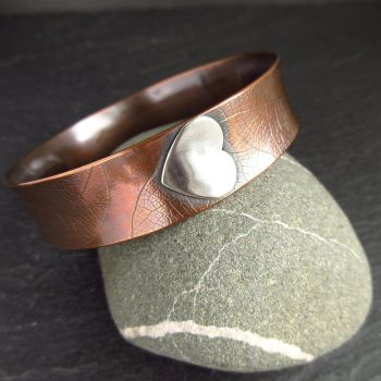 rustic handmade antique copper bangles