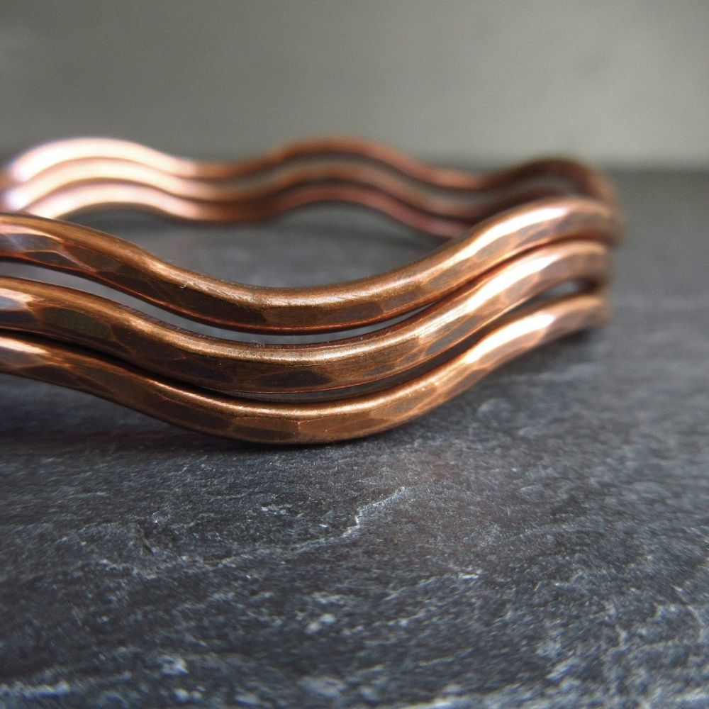 Handmade Real Copper Bangles for Women and Men