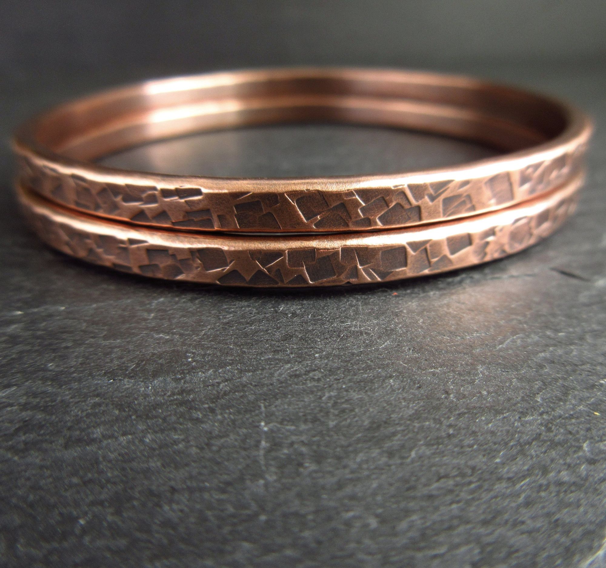 Handmade Real Copper Bangles for Women and Men
