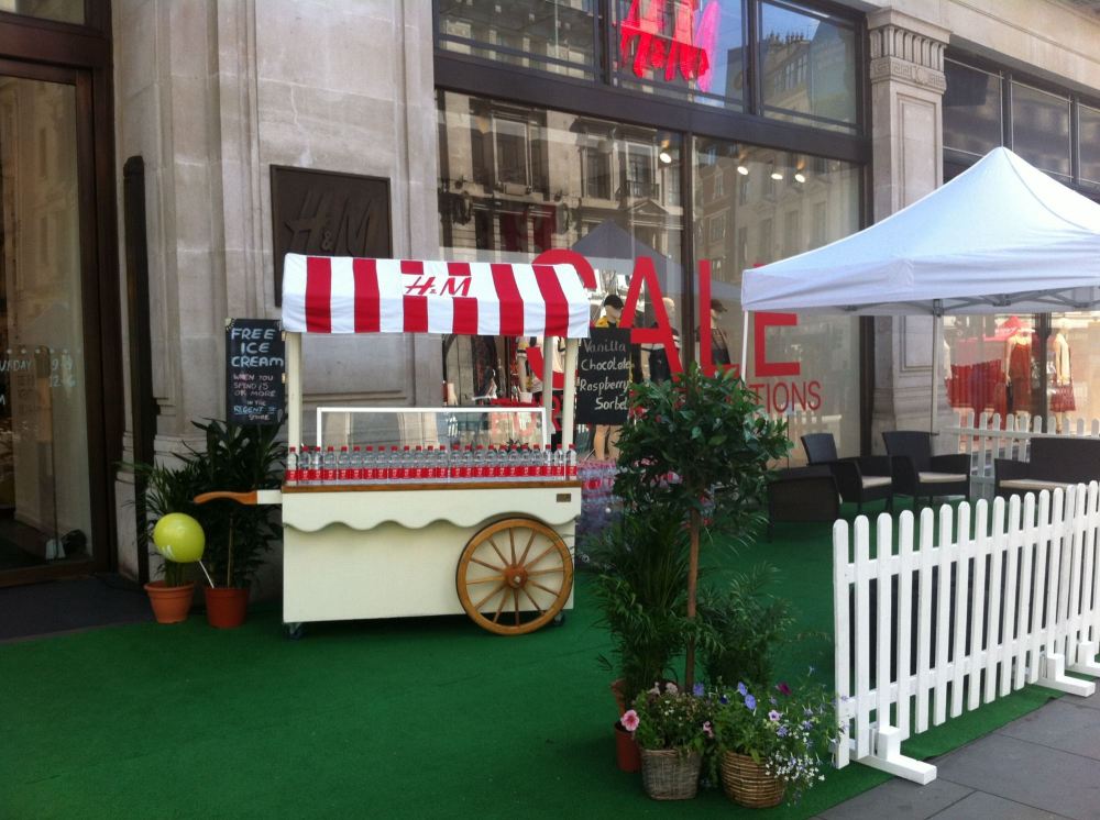 Ice Cream Cart hire for corporate events, London
