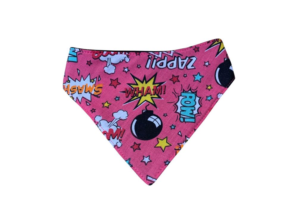 Boom Pow Wow Pink Dog Bandana