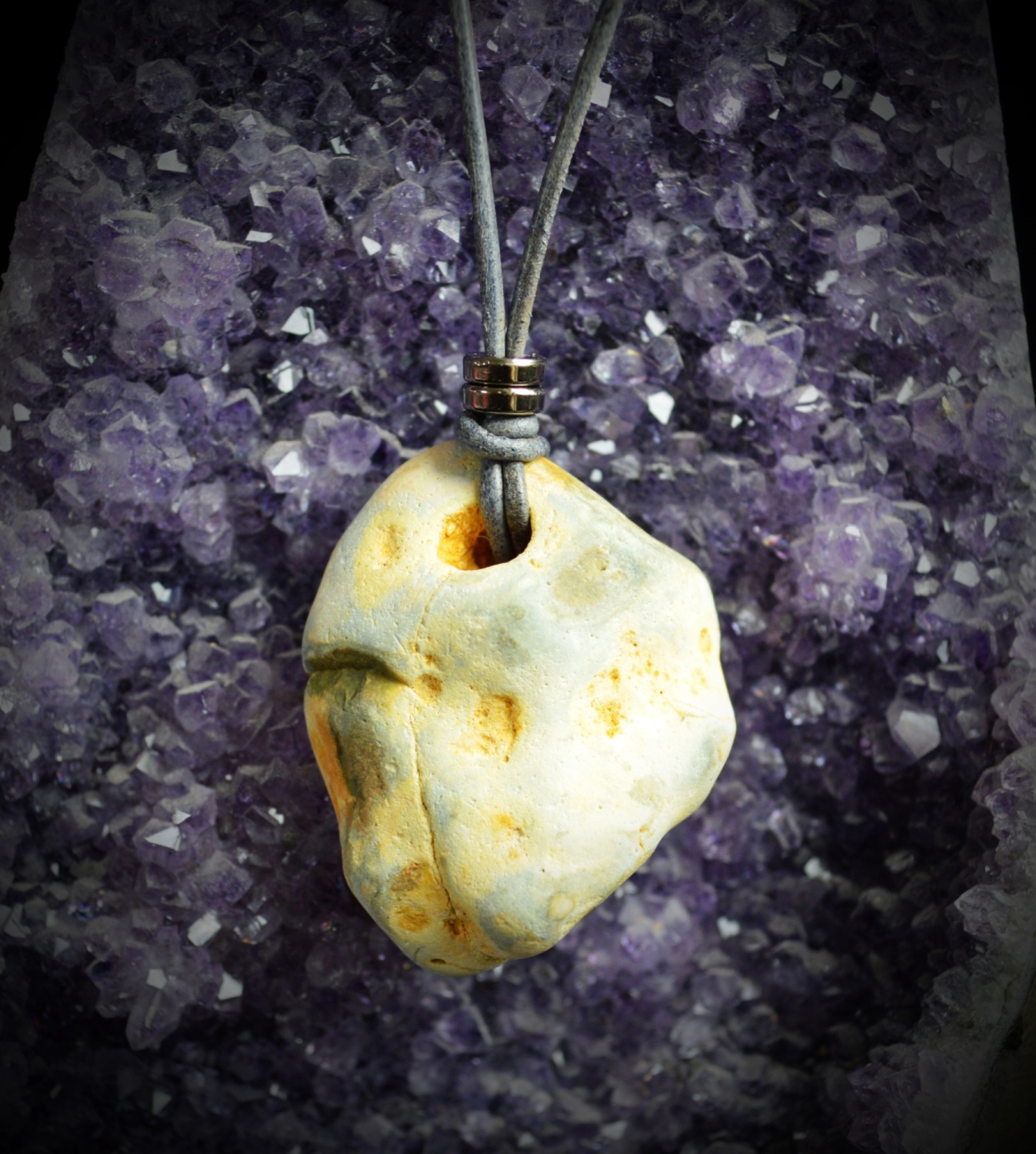 Hag stone necklace
