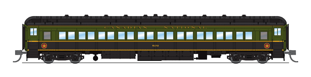 Tootally American Trains - CN 80' Passenger Coach, Green & Black,A 2 ...