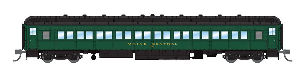 Tootally American Trains - MEC 80' Passenger Coach, Green & Gold ...