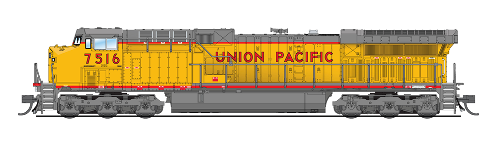 Tootally American Trains - GE AC6000, UP #7516, Yellow & Gray Scheme, Paragon3 Sound/DC/DCC ...