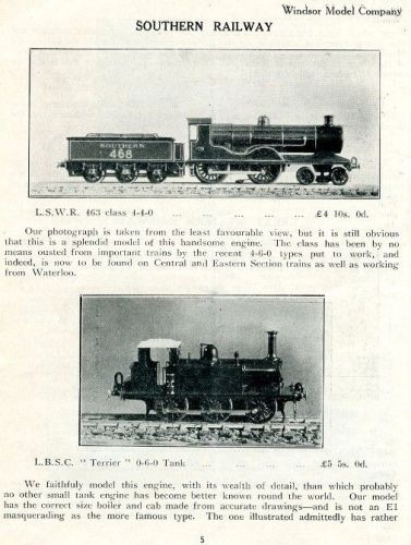 Windsor Models & Exley Locos