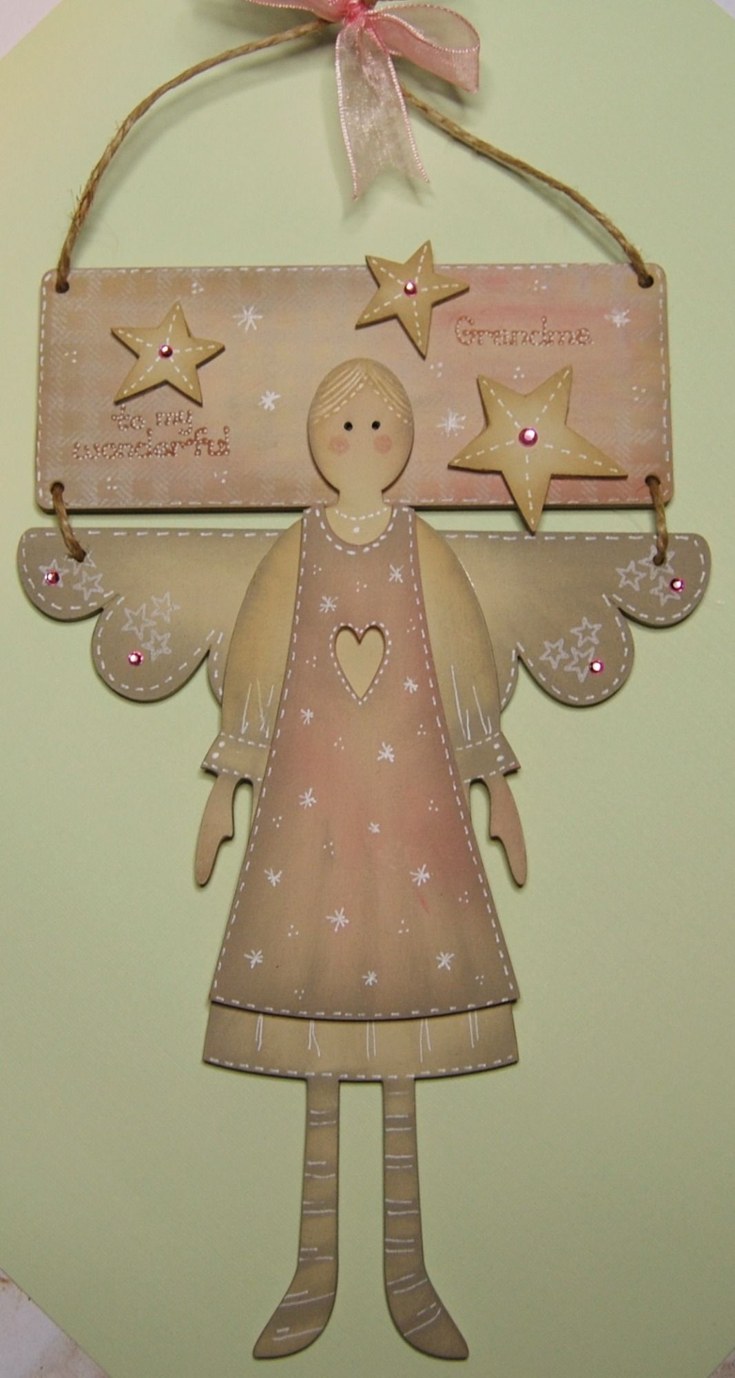 MDF Prim Angel Hanger