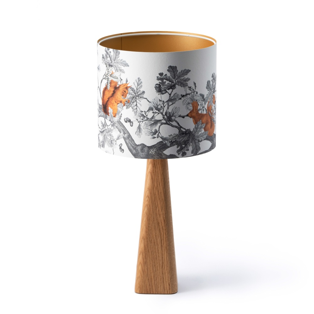 Handmade Small Oak Lamp Base