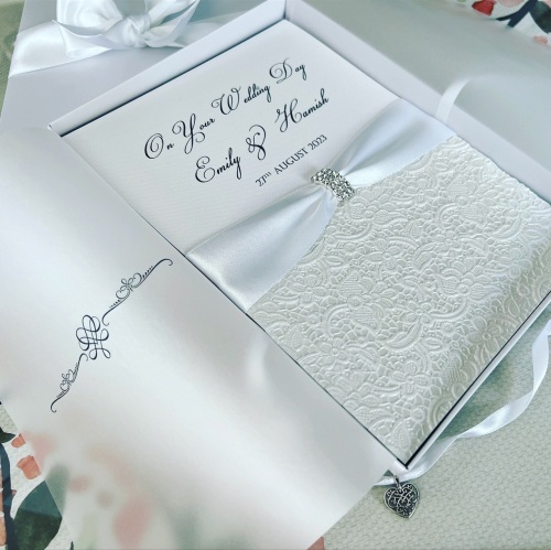 Luxury Boxed Handmade Wedding Cards | Amor Designs