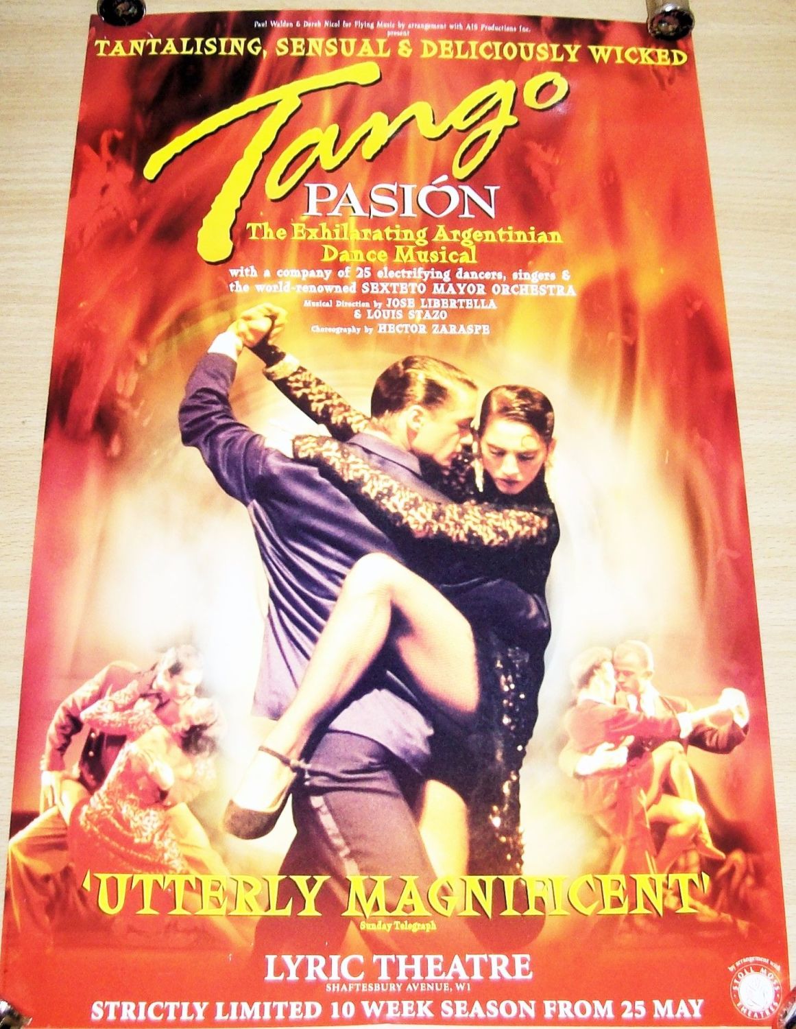 TANGO PASSION STUNNING PROMO POSTER FOR THE LYRIC THEATRE LONDON MAY ...