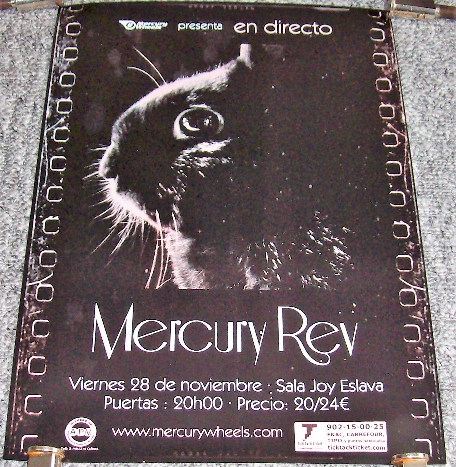 MERCURY REV STUNNING RARE CONCERT POSTER FRIDAY 28th NOVEMBER 2008 ...