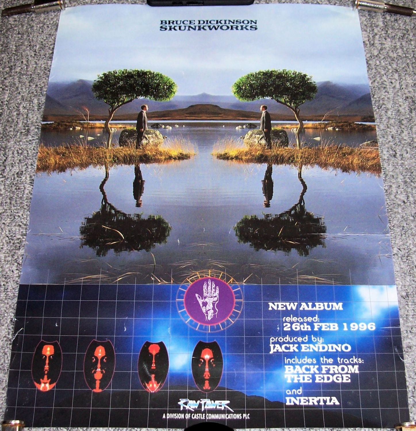 IRON MAIDEN BRUCE DICKINSON RECORD COMPANY PROMO POSTER ALBUM ...
