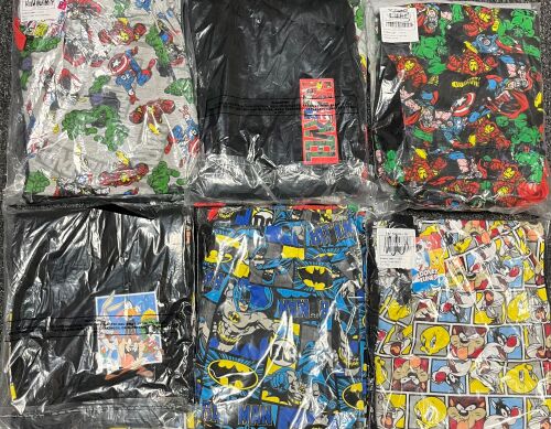 9 Mens 2 Pack Assorted Character Nightwear Shorts Size Medium