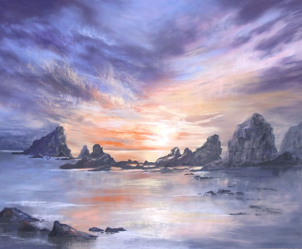 Contemporary paintings by international artist Anne Kerr, printed as ...