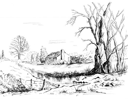 Pen and Ink (Line and wash)