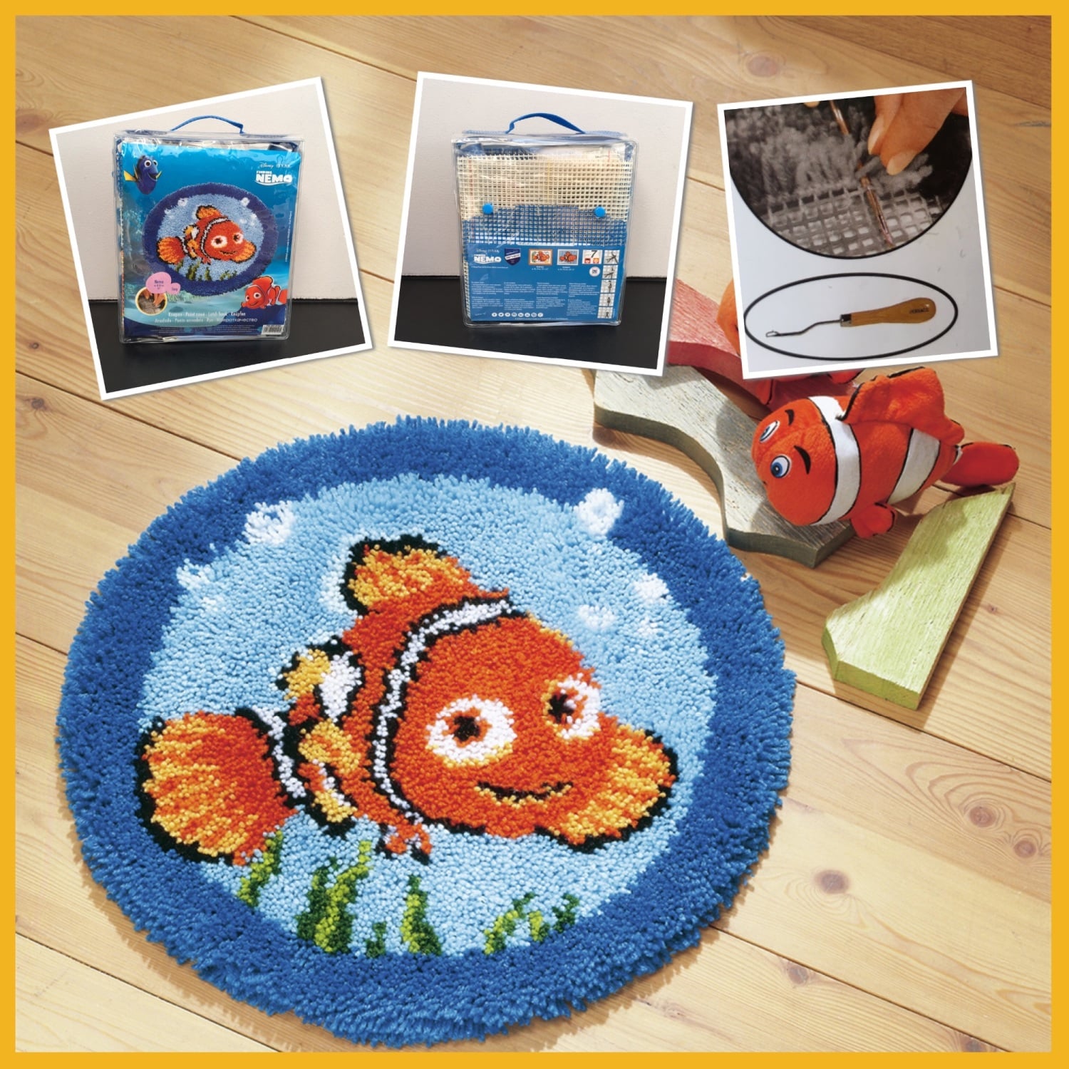 Vervaco Latch Hook Rug Kit Finding Nemo | KnitUK