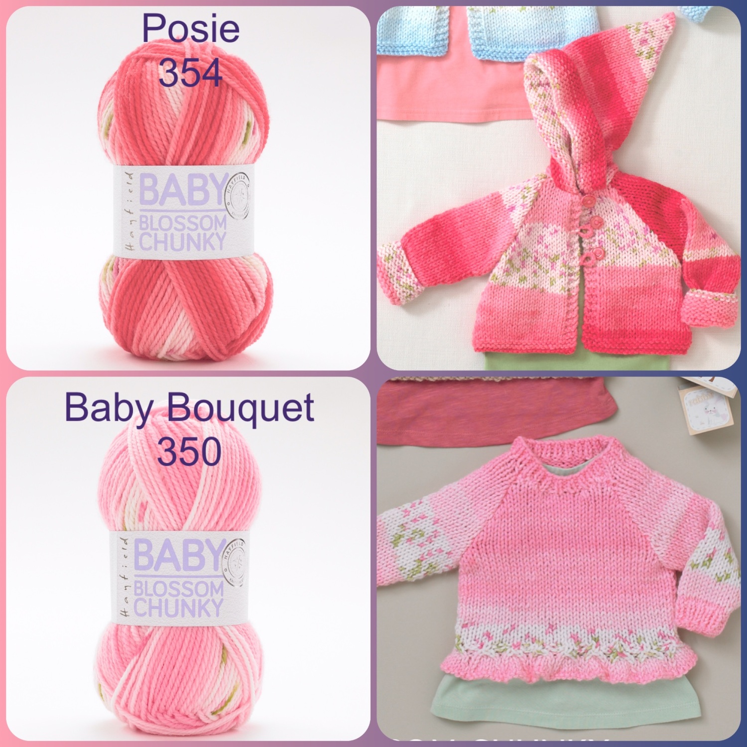 Hayfield Baby Blossom Chunky | Sirdar knitting yarns | KnitUK