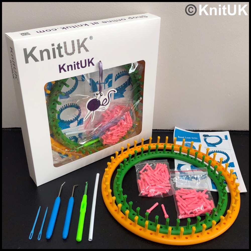 Round Knitting Loom Set of 2: Yellow & Green | KnitUK