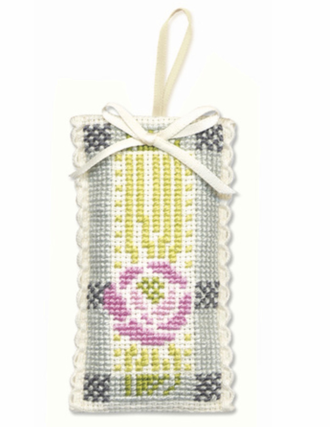 Cross Stitch Kit Sachet with Mackintosh Rose - Textile Heritage ...