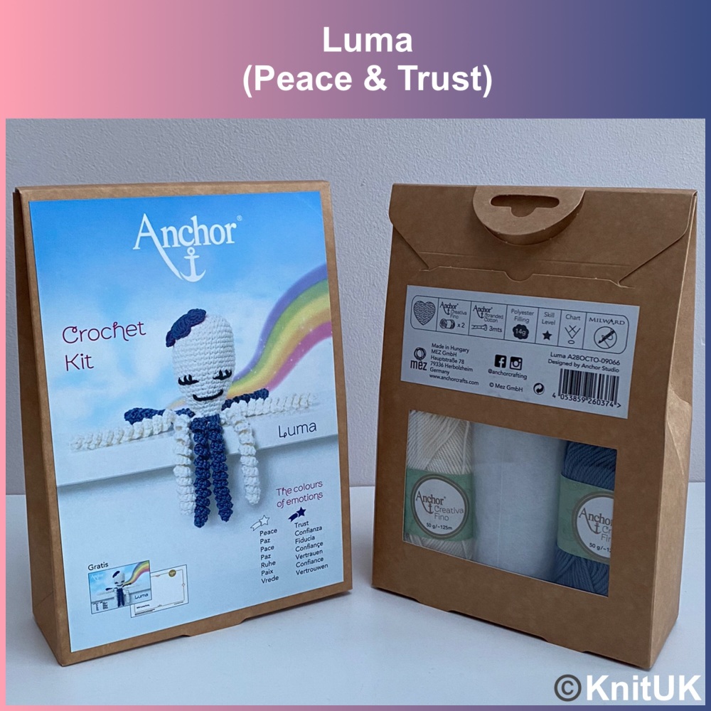Luma crochet Kit Octopus Baby Collection | Anchor | KnitUK